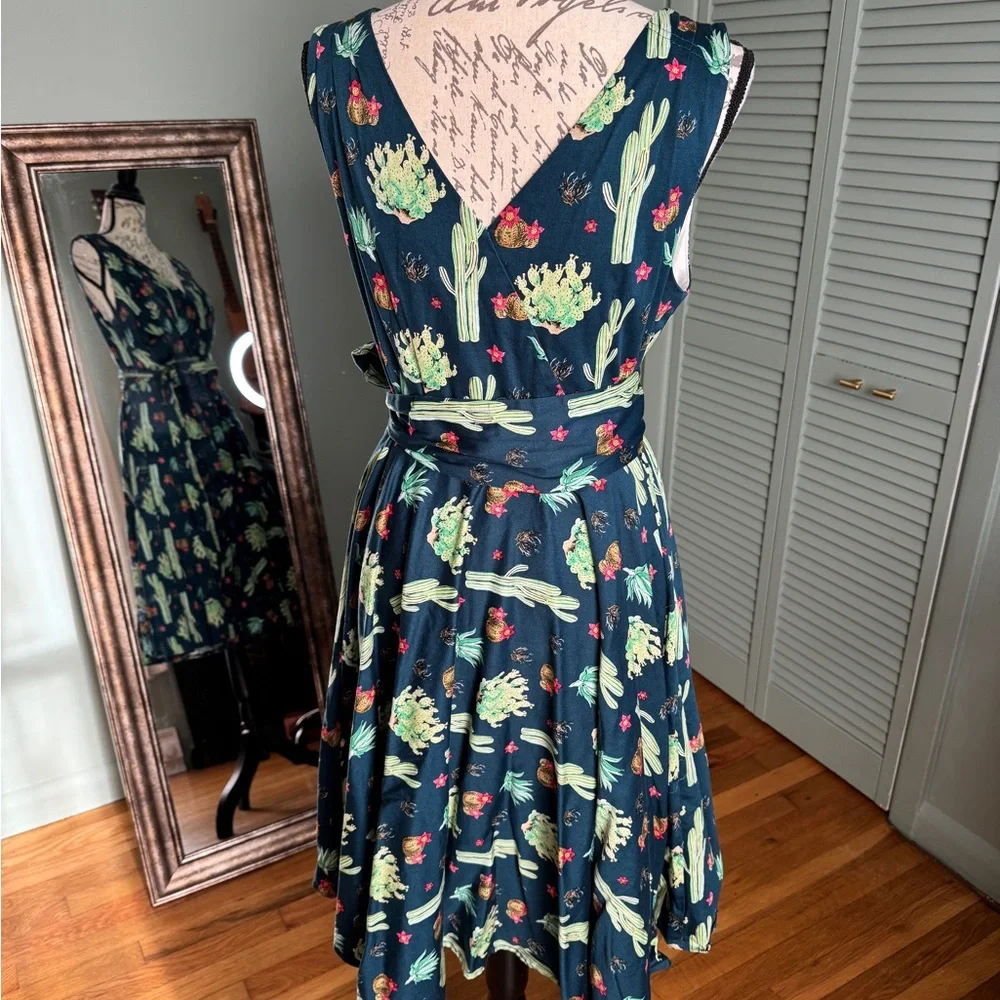 Dresses | Cactus Print Midi Dress | Poshmark